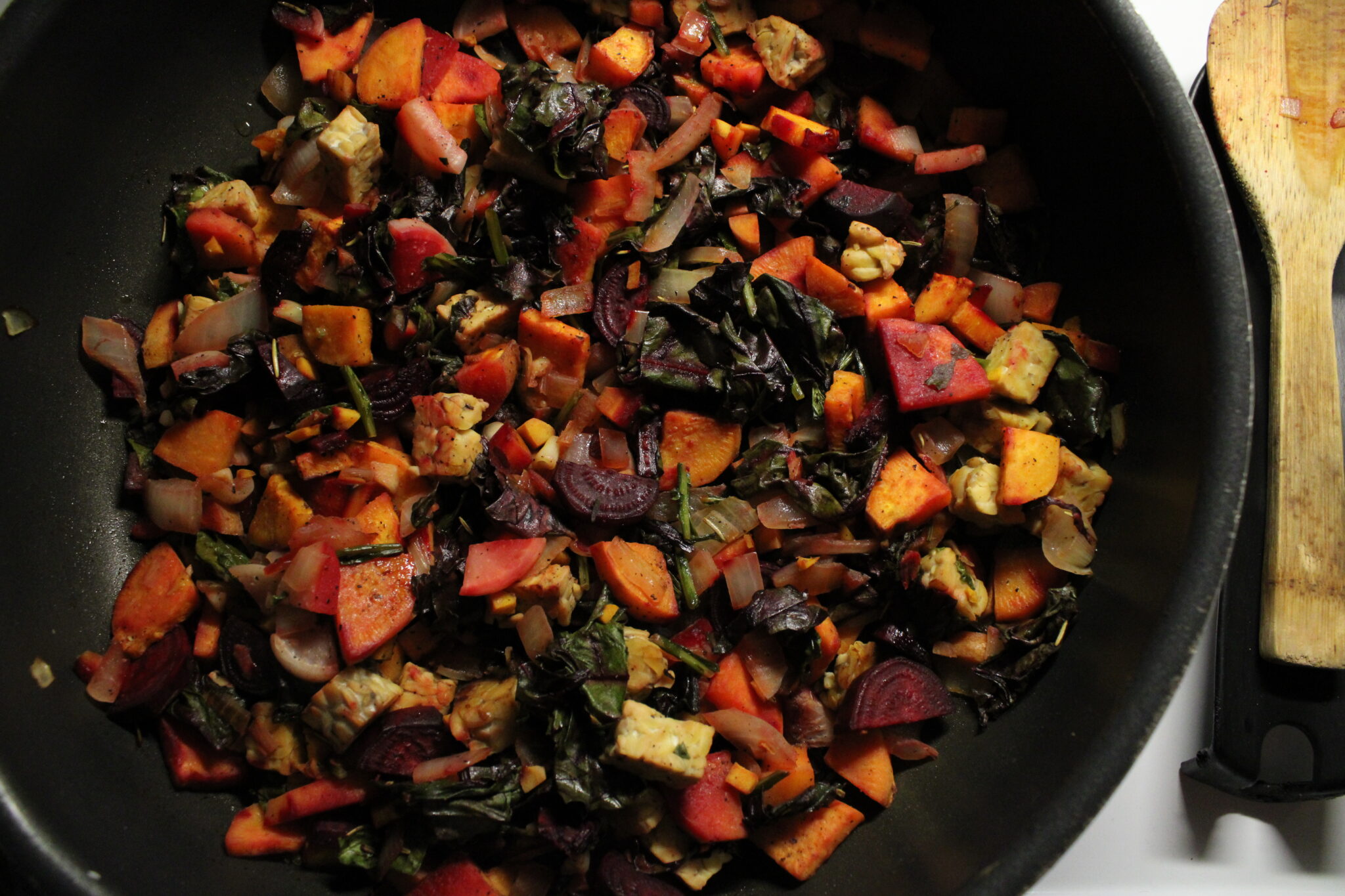 Beet & Turnip Grains & Greens Bowl - Hearty at Home Vegan Recipes