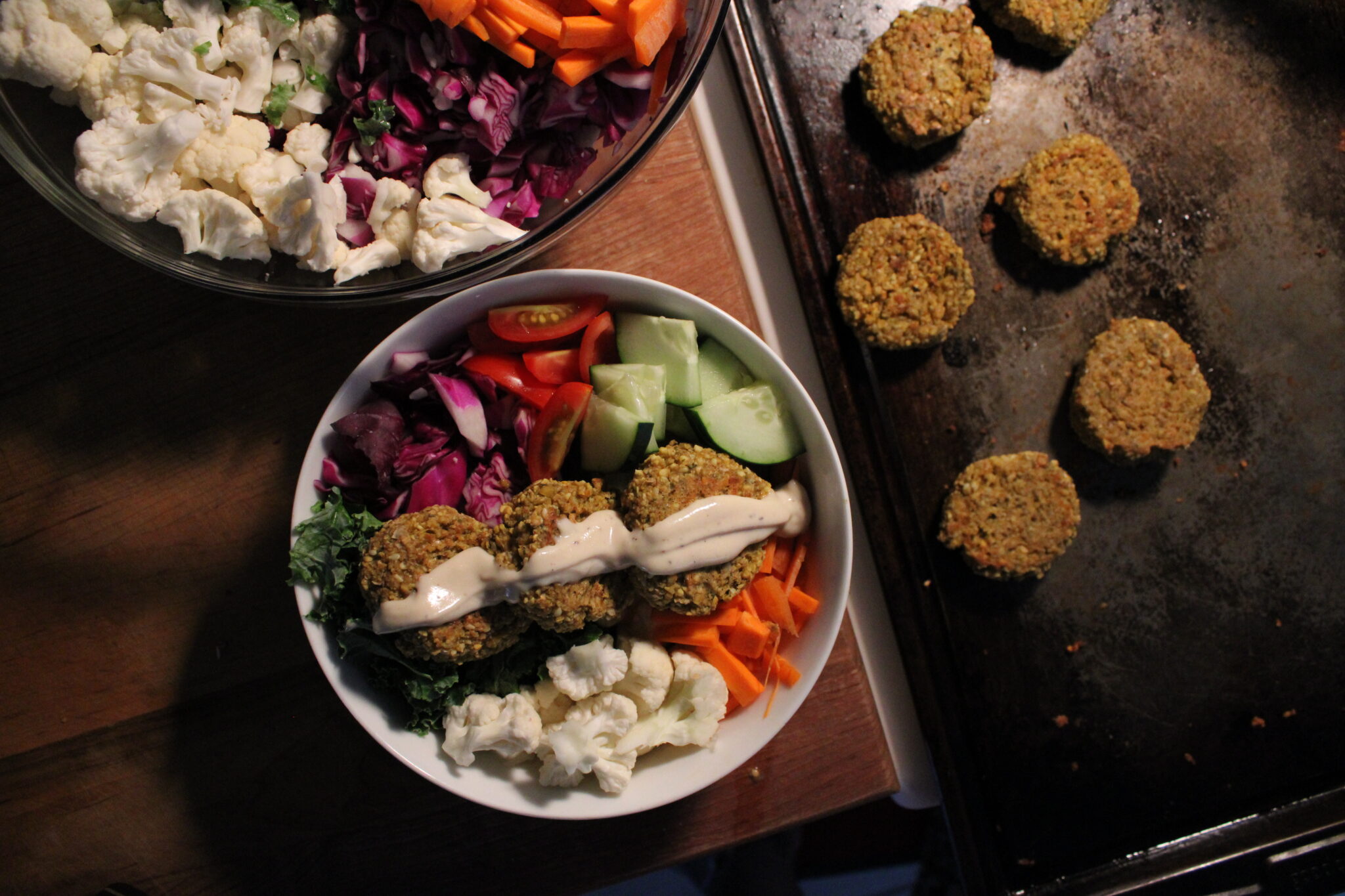 Falafel Garden Bowl - Hearty at Home Healthy
