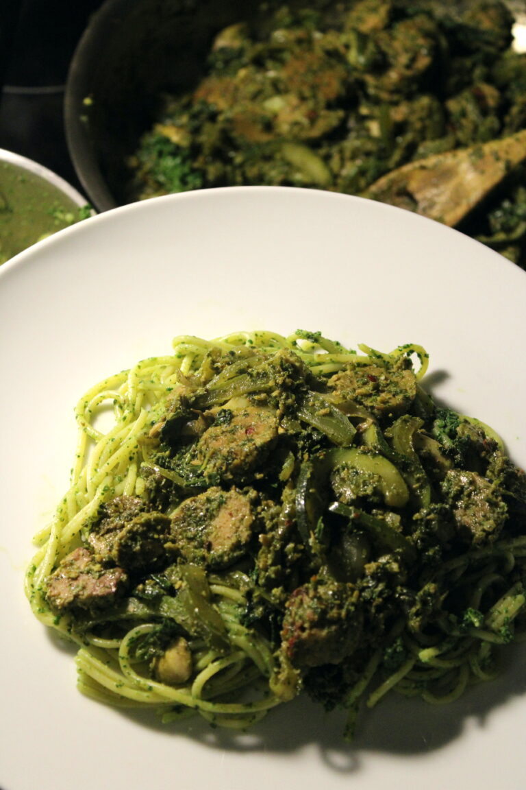 Pesto Sausage Pasta - Hearty at Home