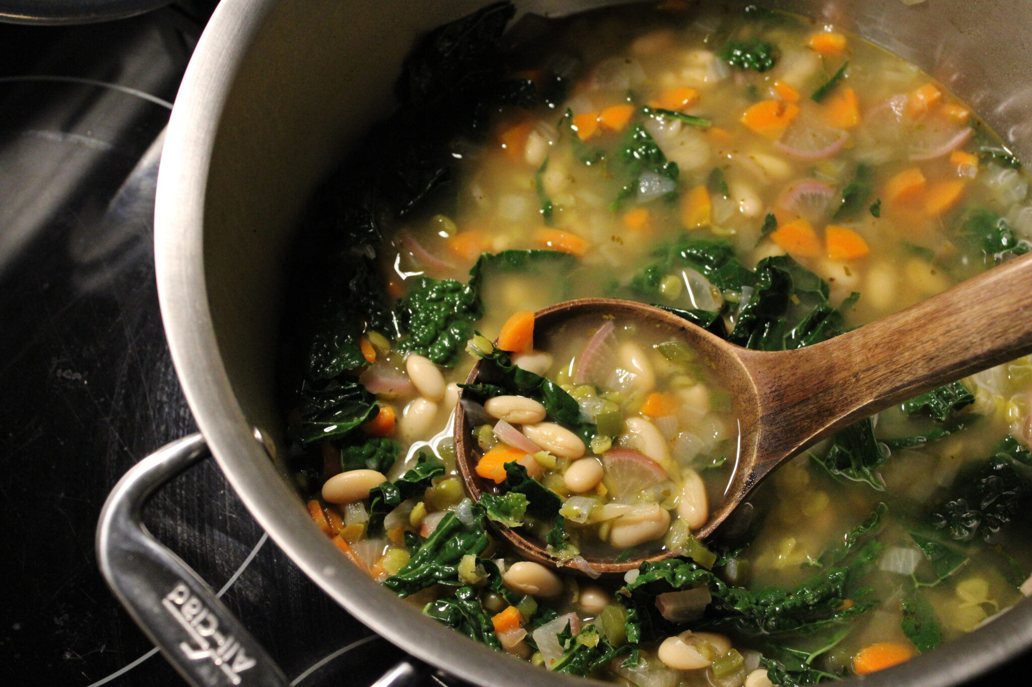 Green Split Pea & Bean Stew - Hearty at Home Recipes